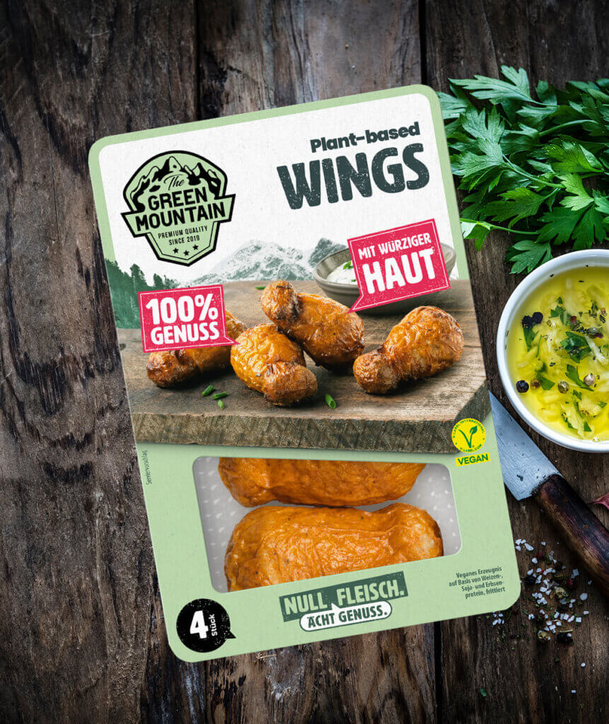 Wings mit Senf-Dip - The Green Mountain